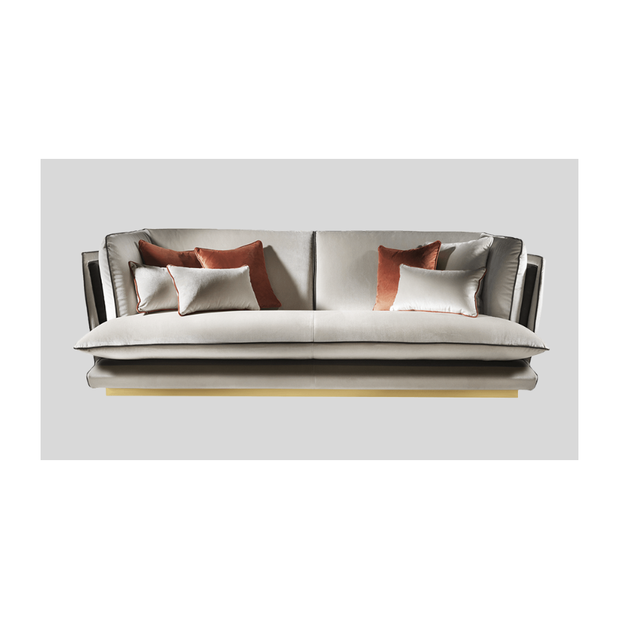 Włoska Sofa ALLURE tapicerowana 3 osobowa 195cm / ADORA