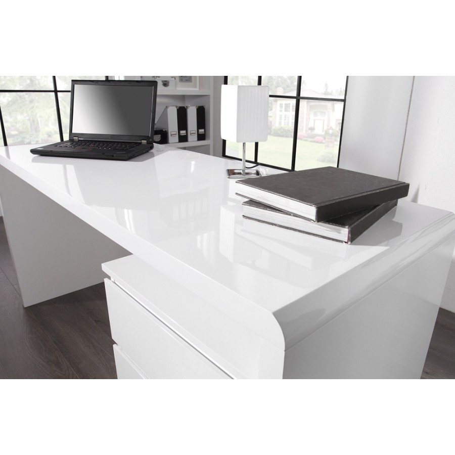 Invicta Biurko FAST TRADE białe MDF 160cm / 36025 Invicta Biurko FAST TRADE białe MDF 160cm / 36025